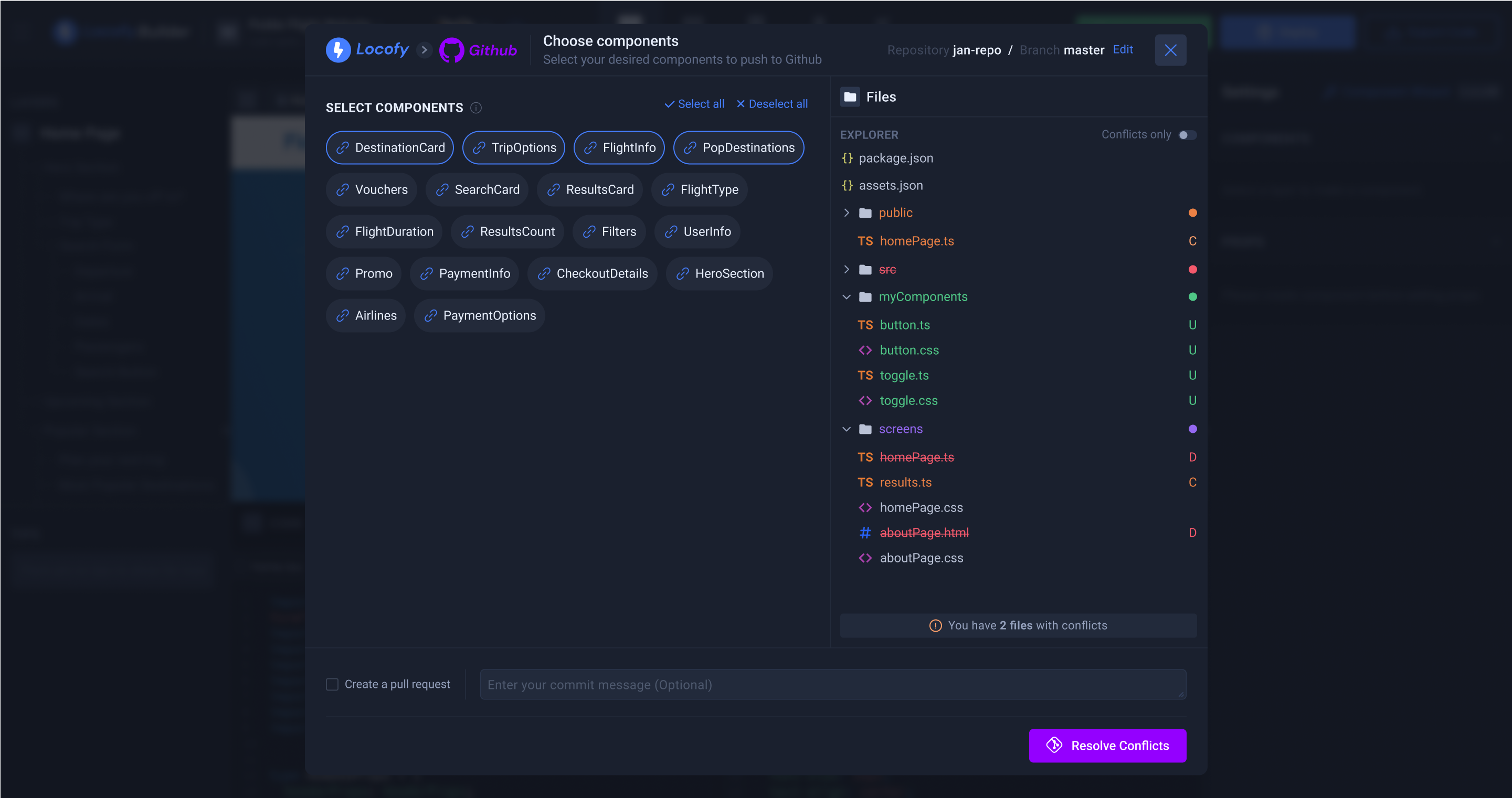 Exporting or Syncing Individual Components – Locofy Docs