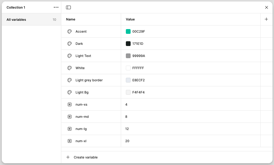 Figma Variables – Locofy Docs