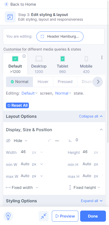 Exporting a responsive navbar for your existing repository – Locofy Docs