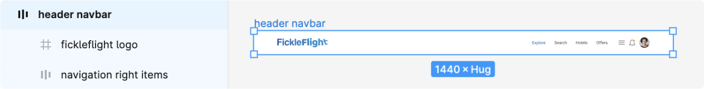 Building a responsive header navbar – Locofy Docs
