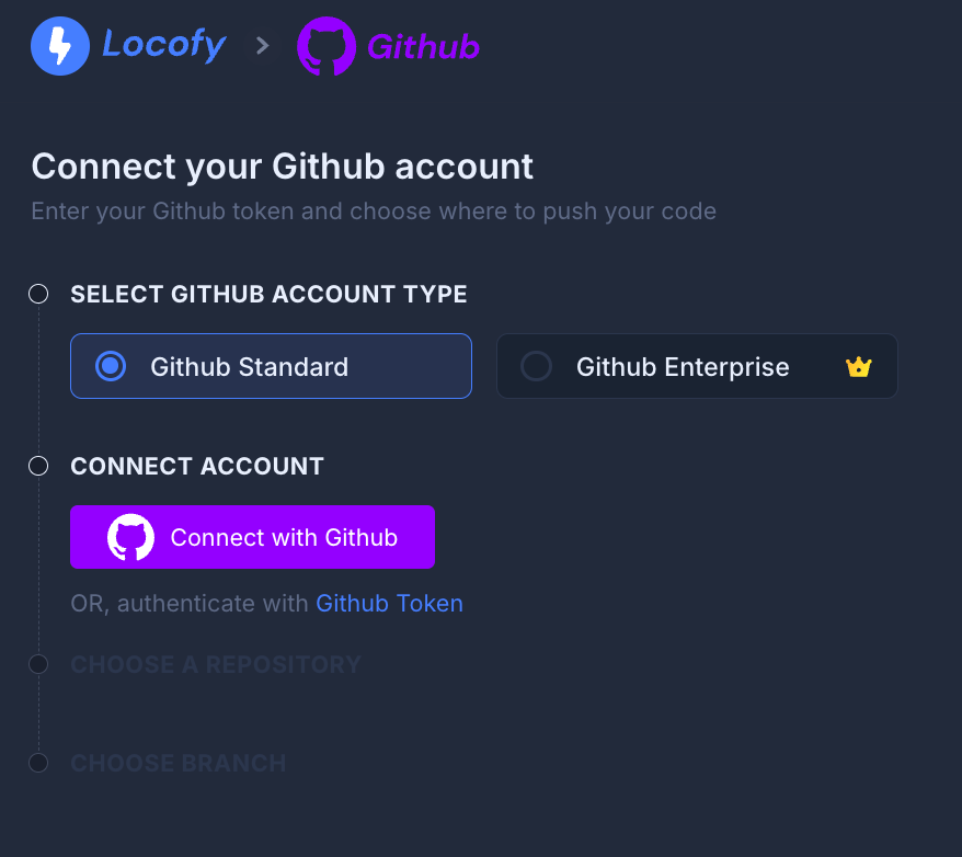 GitHub Integration with folder management and smart code merge – Locofy Docs