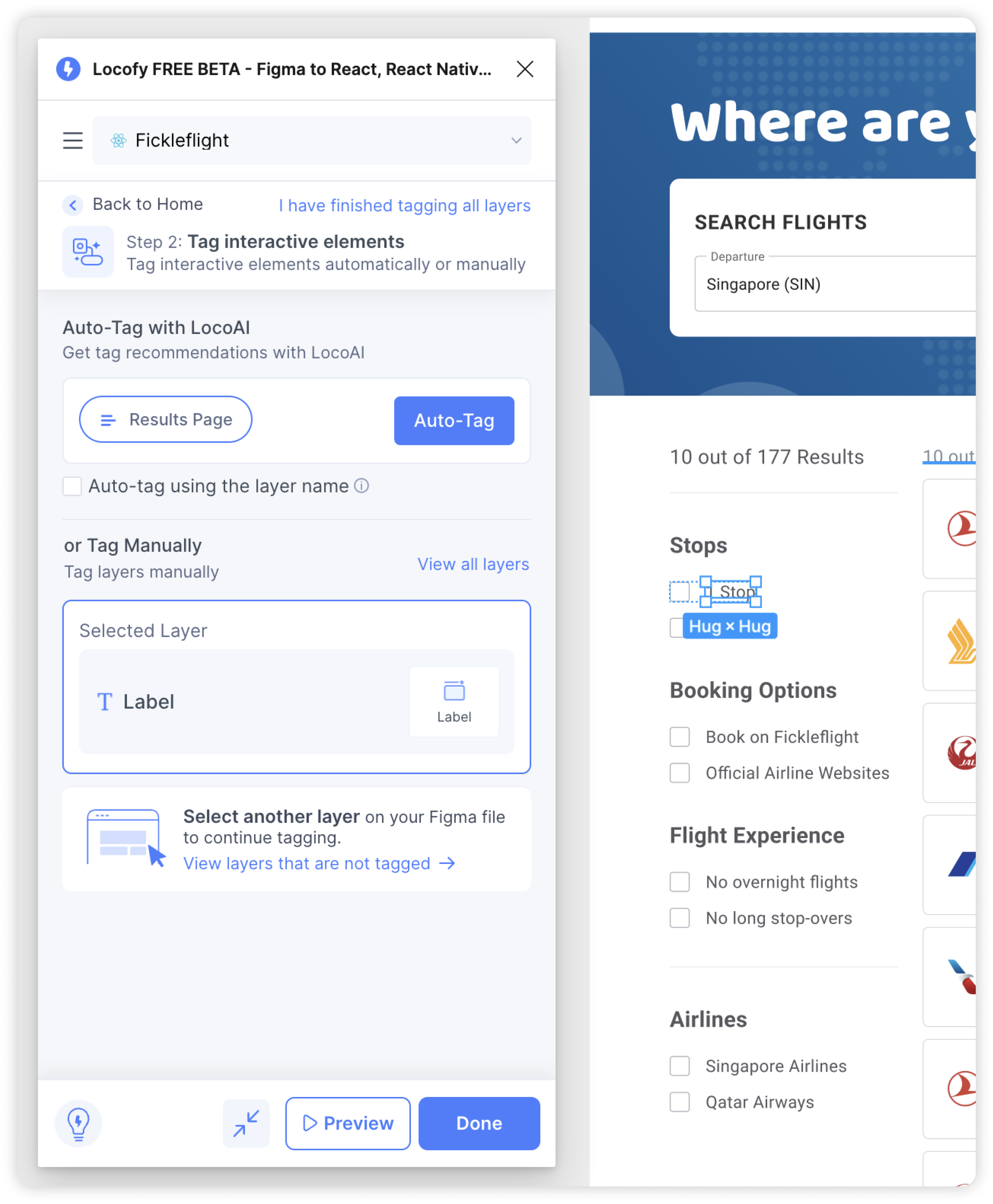 Creating an input with label – Locofy Docs