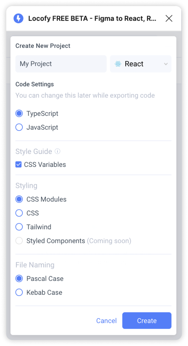 Enabling Css Variables For Your Code Export Locofy Docs