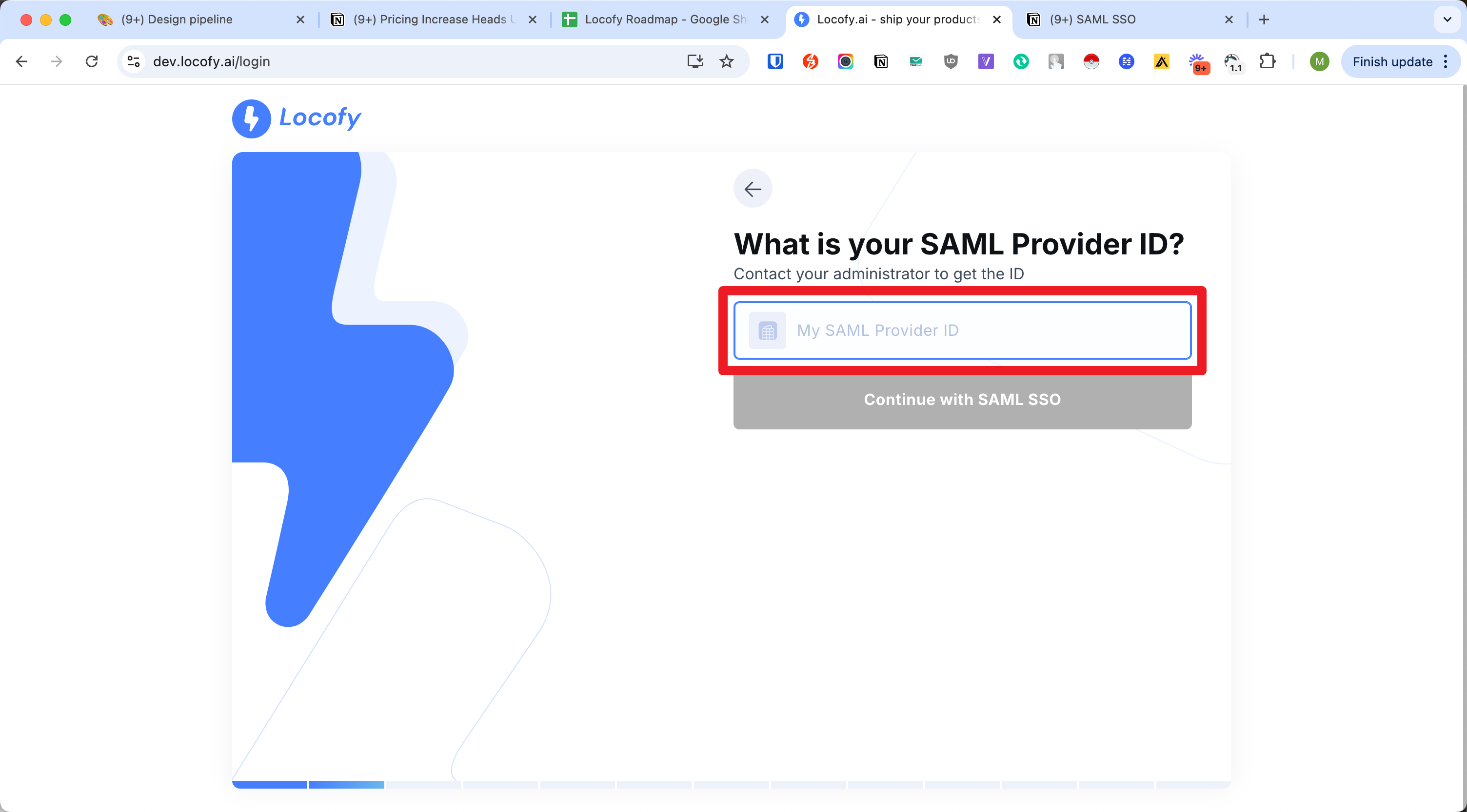 SAML SSO – Locofy Docs